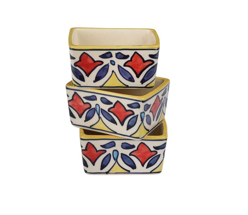 Buy Rangriti Yellow Red Ceramic Chatni Katori Set of Three at 29% OFF ... Buy Rangriti Yellow Red Ceramic Chatni Katori Set of Three at 29% OFF ...