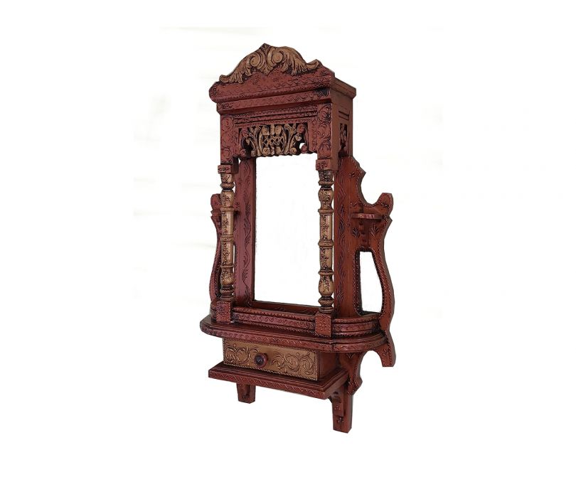 Buy Handmade Wooden Brown Jharokha Cum Pooja Shelf With Drawer at 44% ... Buy Handmade Wooden Brown Jharokha Cum Pooja Shelf With Drawer at 44% ...